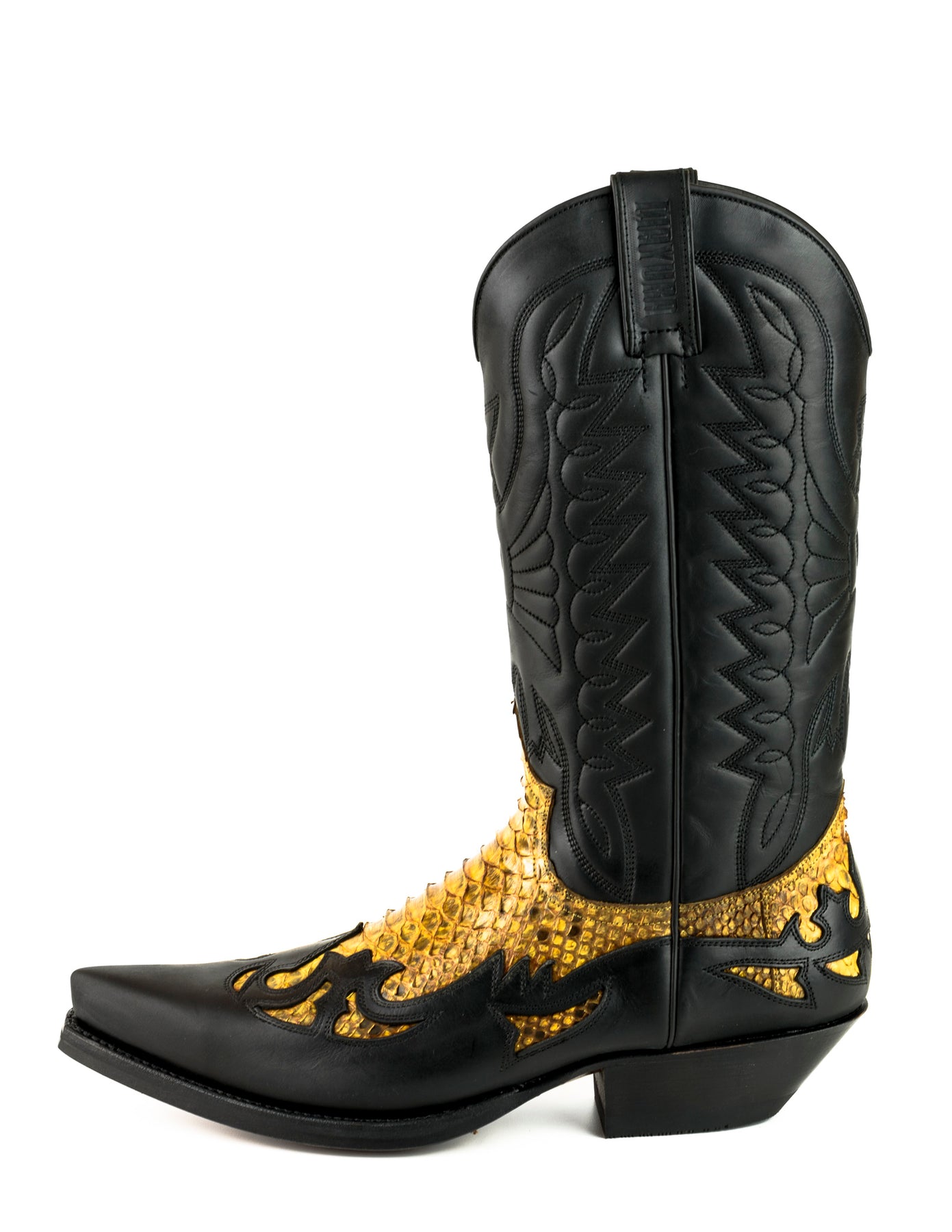 Botas Cowboy Country e Western de Homem e Mulher 1935 C Couro Preto e ...