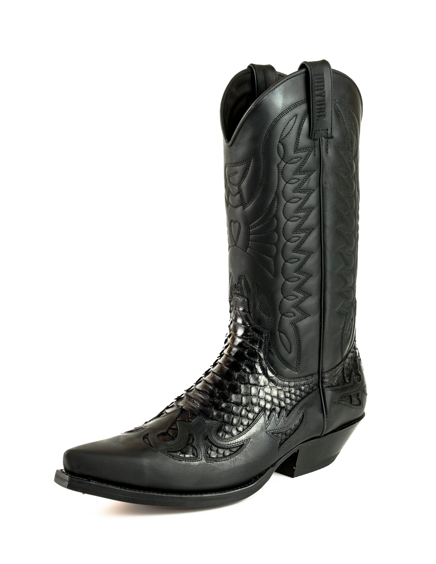 Botas Cowboy Country e Western de Homem e Mulher 1935 C Couro Preto e ...