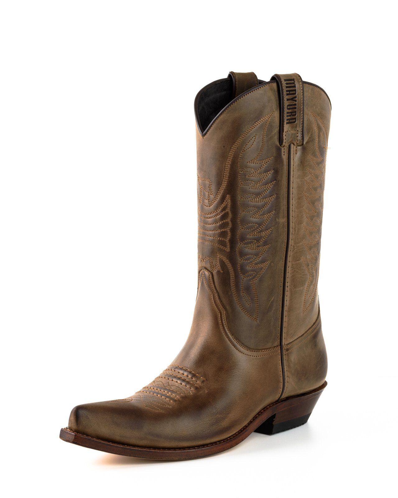 Botas Cowboy Country e Western de Homem e Mulher 20 Couro Castanho