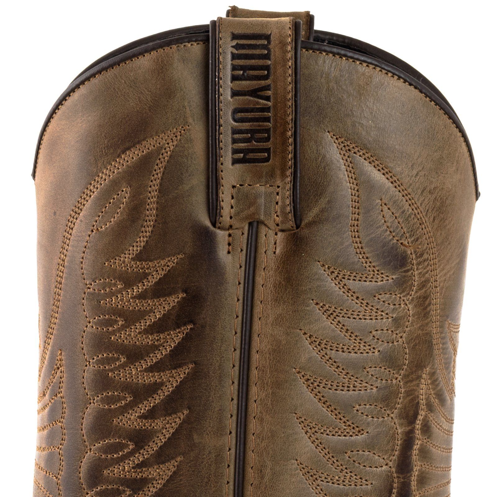 Botas Cowboy Country e Western de Homem e Mulher 20 Couro Castanho