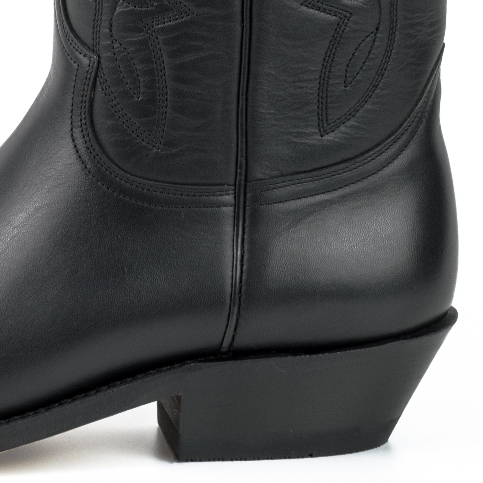 Botas Cowboy Country e Western de Homem e Mulher 1920-C Couro Preto