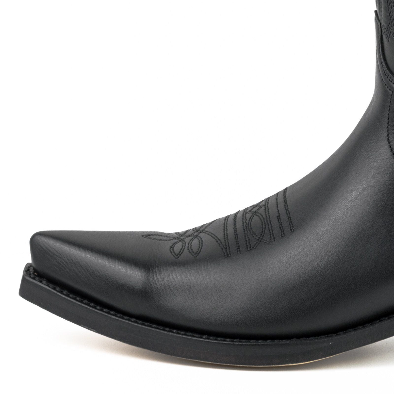 Botas Cowboy Country e Western de Homem e Mulher 1920-C Couro Preto